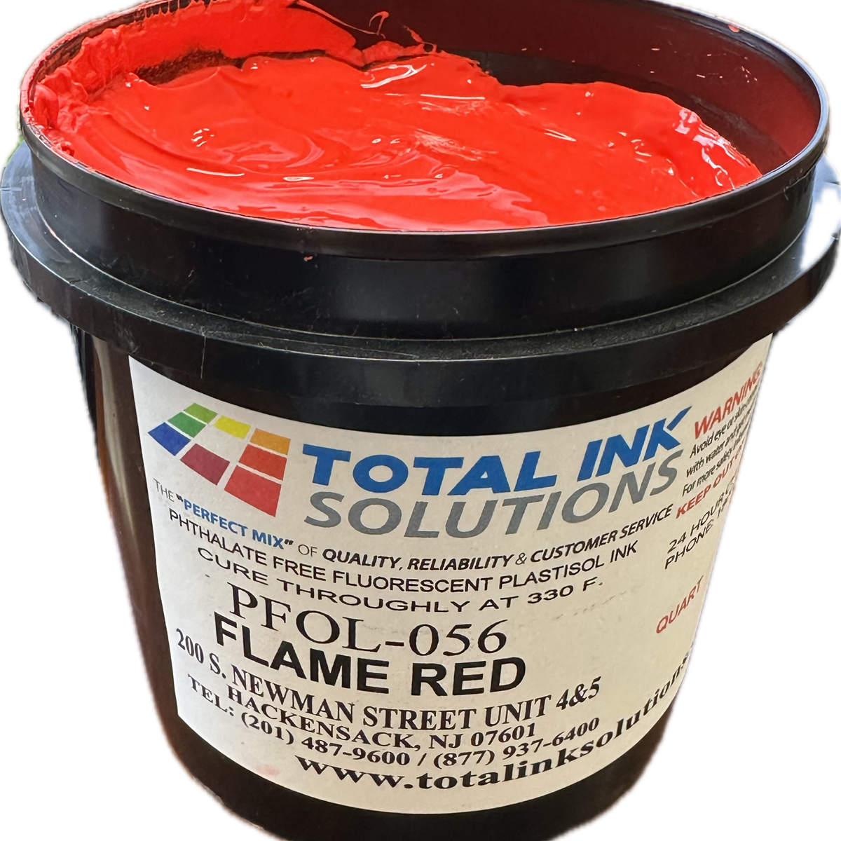 Fluorescent Day Glow – Flame Red Plastisol Ink – TOTAL INK SOLUTIONS