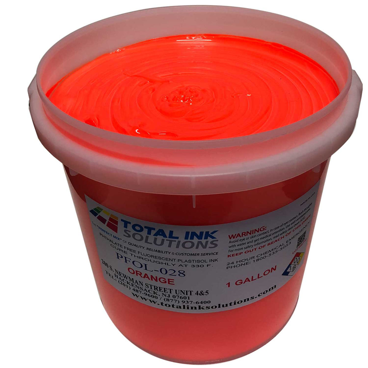 Fluorescent Day Glow – Safety Orange Plastisol Ink – TOTAL INK SOLUTIONS